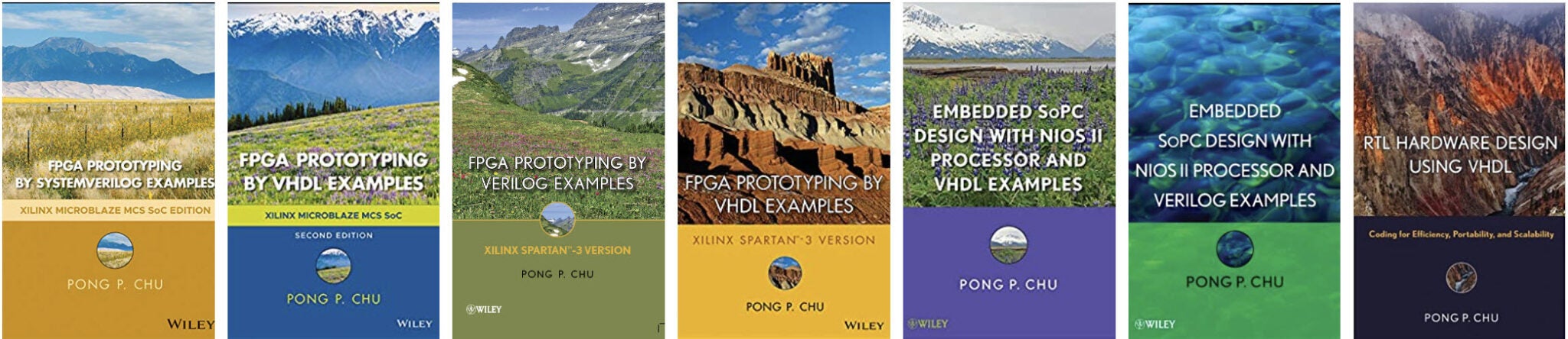 Chu, Pong – FPGA, VHDL, and Verilog books